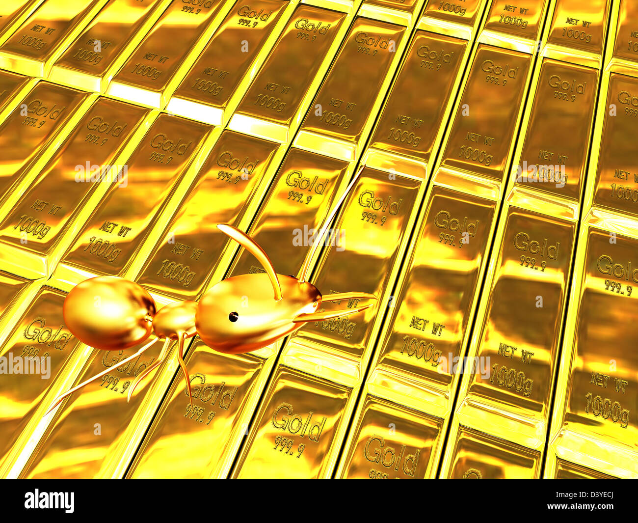 golden ant for adv or others purpose use Stock Photo - Alamy