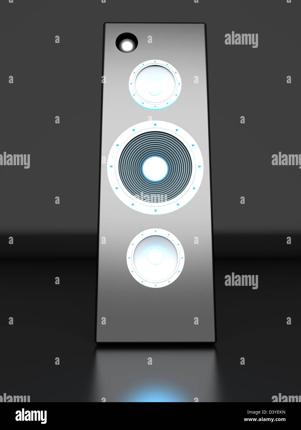 A Loudspeaker. 3D rendered Illustration Stock Photo - Alamy