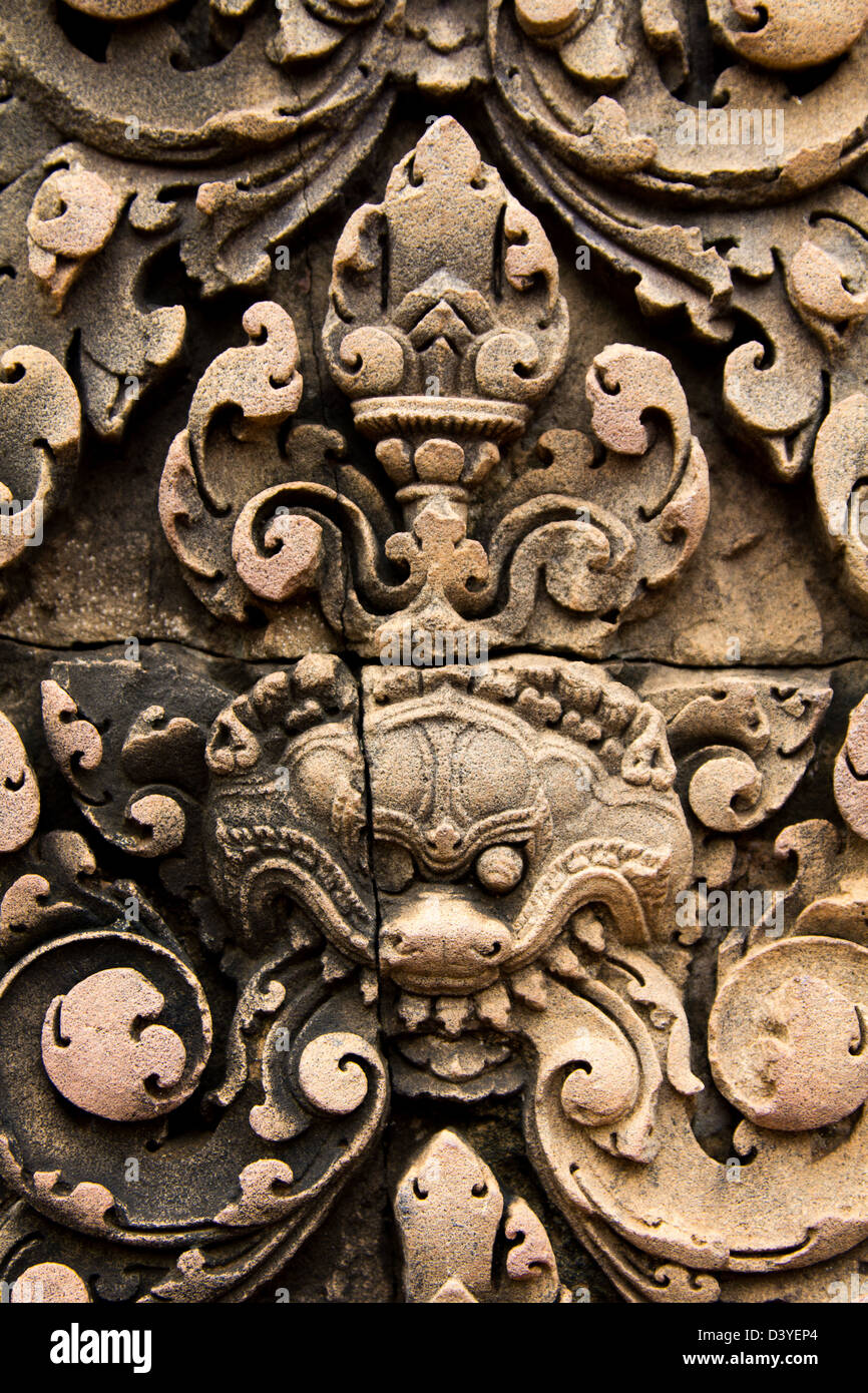 Carving at the Temples of Angkor Stock Photo - Alamy