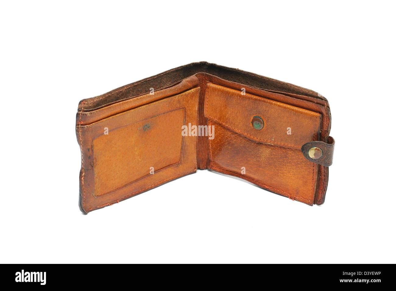Grunge wallet isolated on white background Stock Photo - Alamy