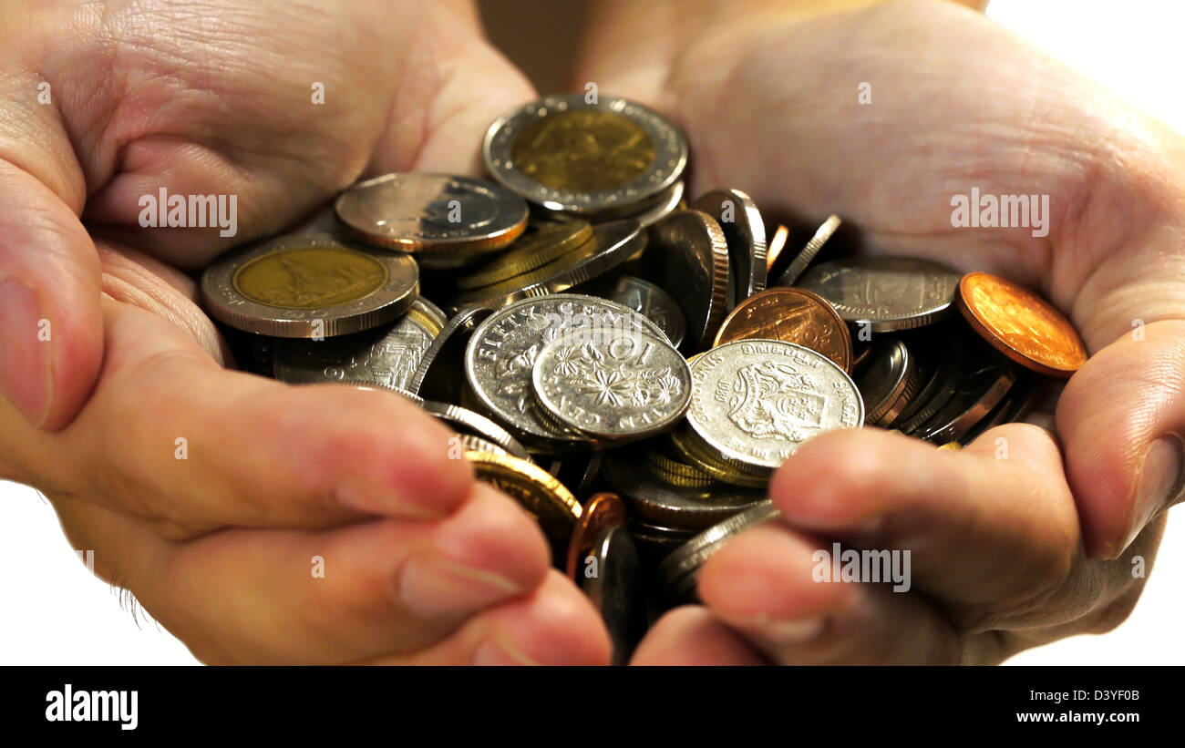 Money in Hand Stock Photo - Alamy