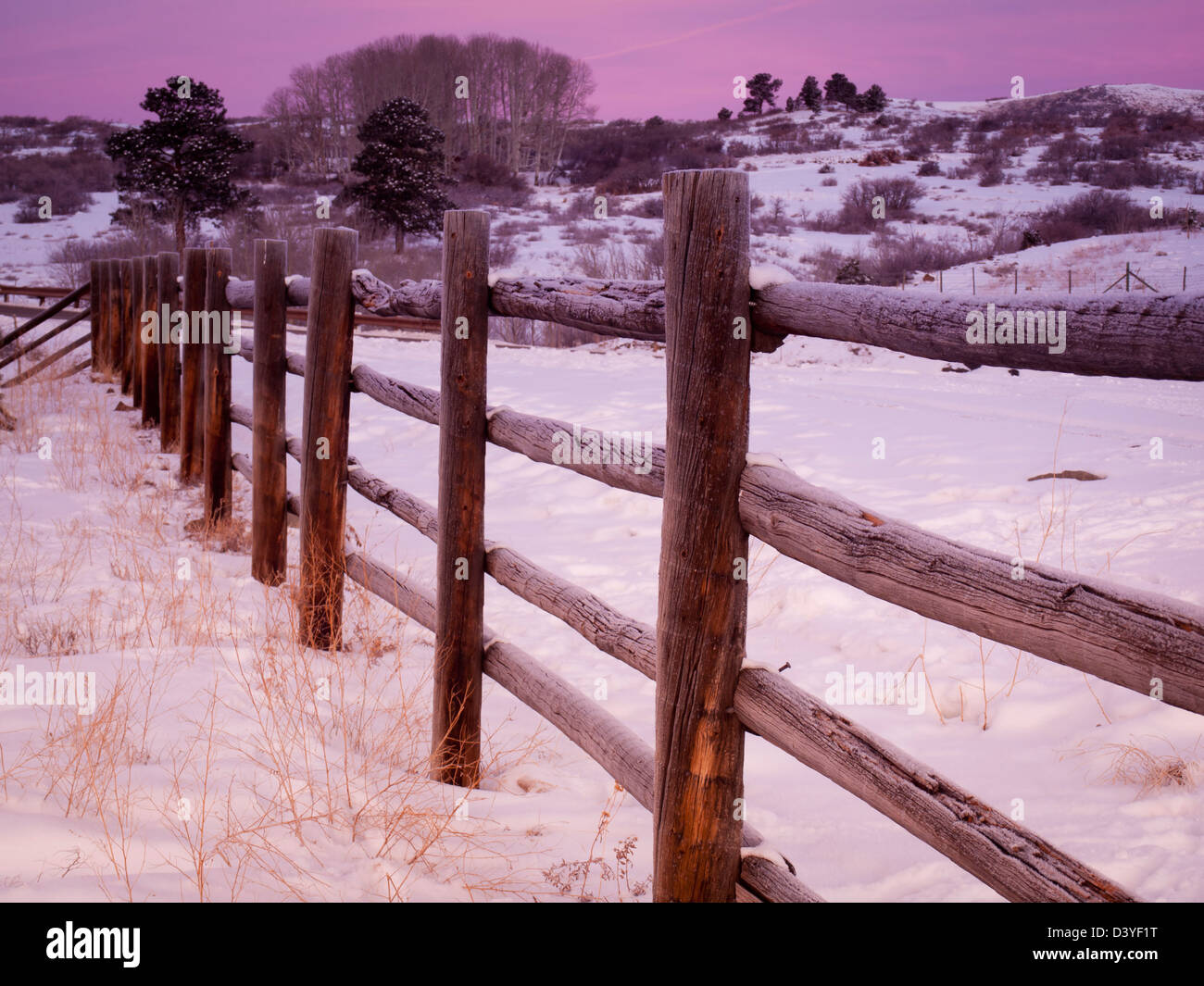 Spectacular Dallas Divide on a winter morning Stock Photo - Alamy