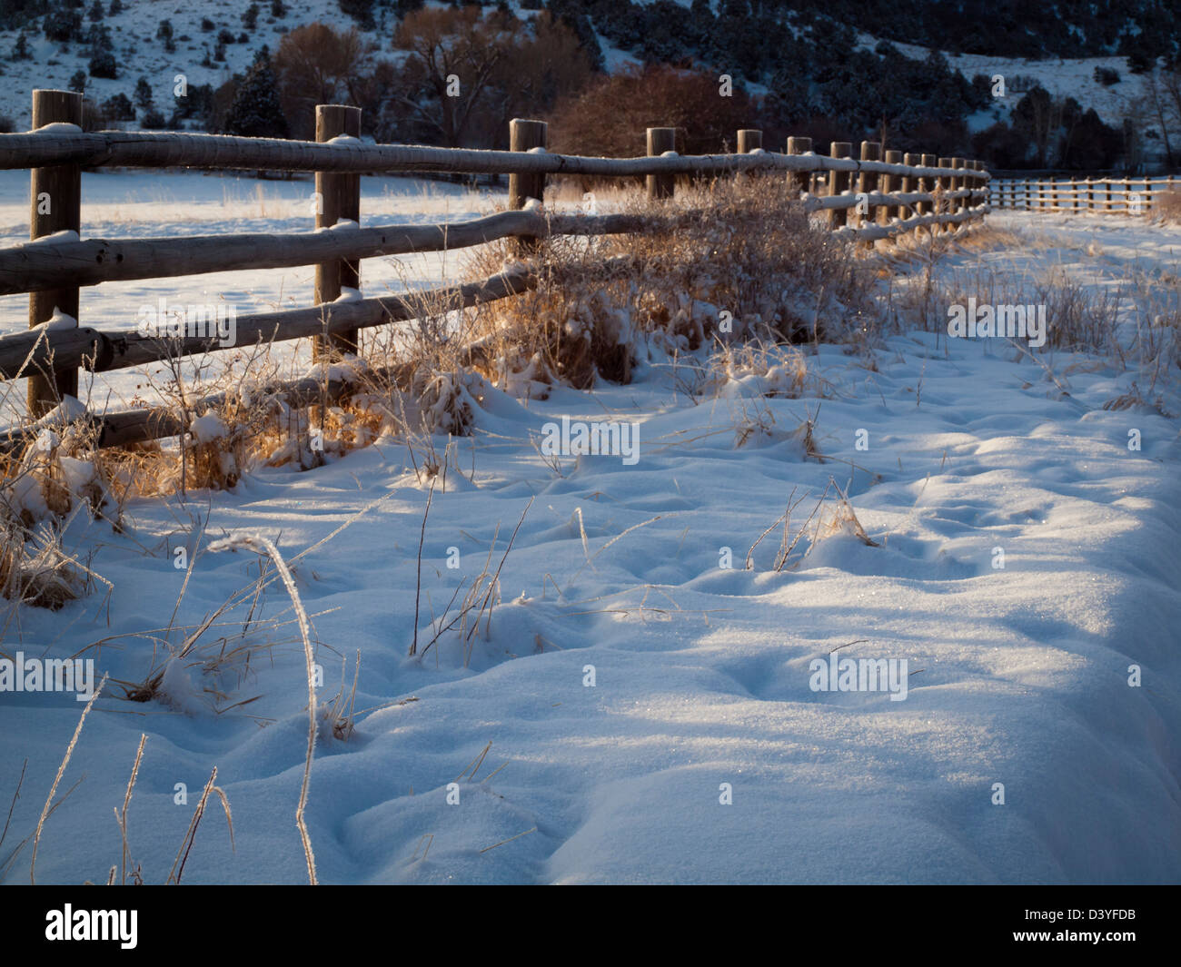 Spectacular Dallas Divide on a winter morning Stock Photo - Alamy