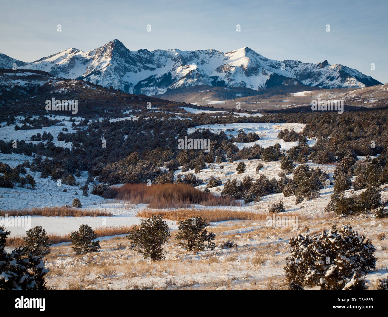 Spectacular Dallas Divide on a winter morning Stock Photo - Alamy