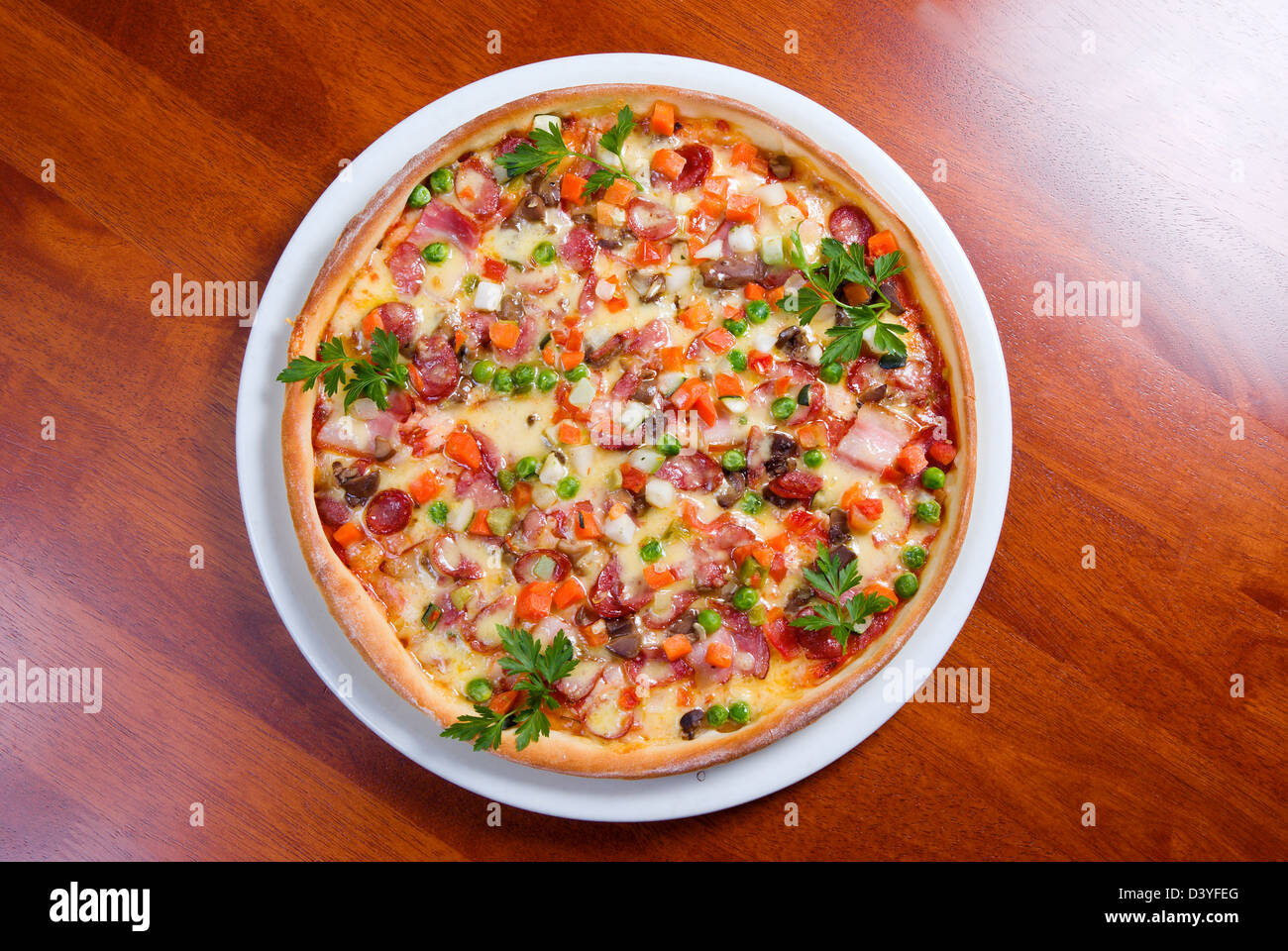Fast food Pizza.Natural form foods. Shot in a studio Stock Photo - Alamy