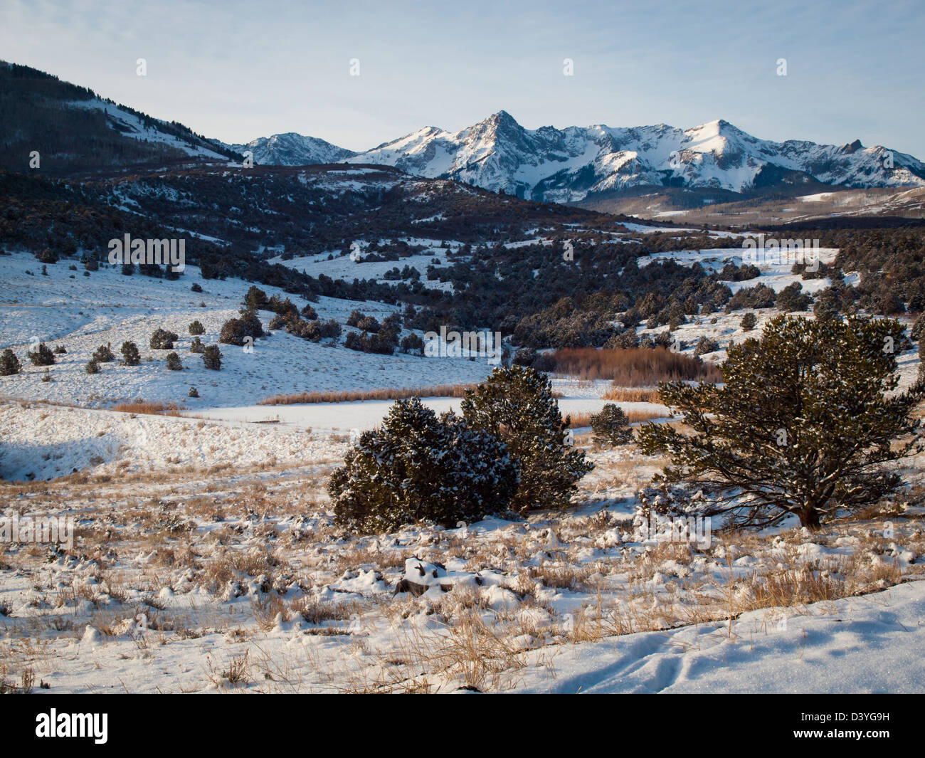 Spectacular Dallas Divide on a winter morning Stock Photo - Alamy