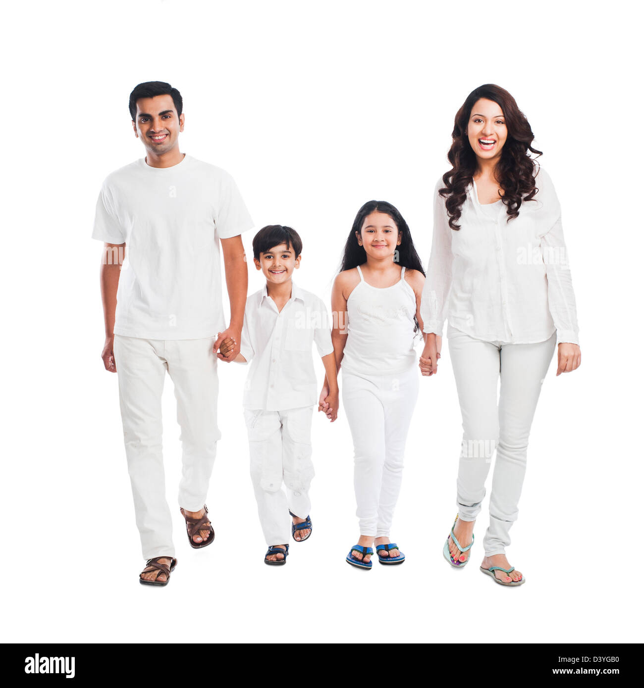 Portrait of a happy family smiling Stock Photo - Alamy