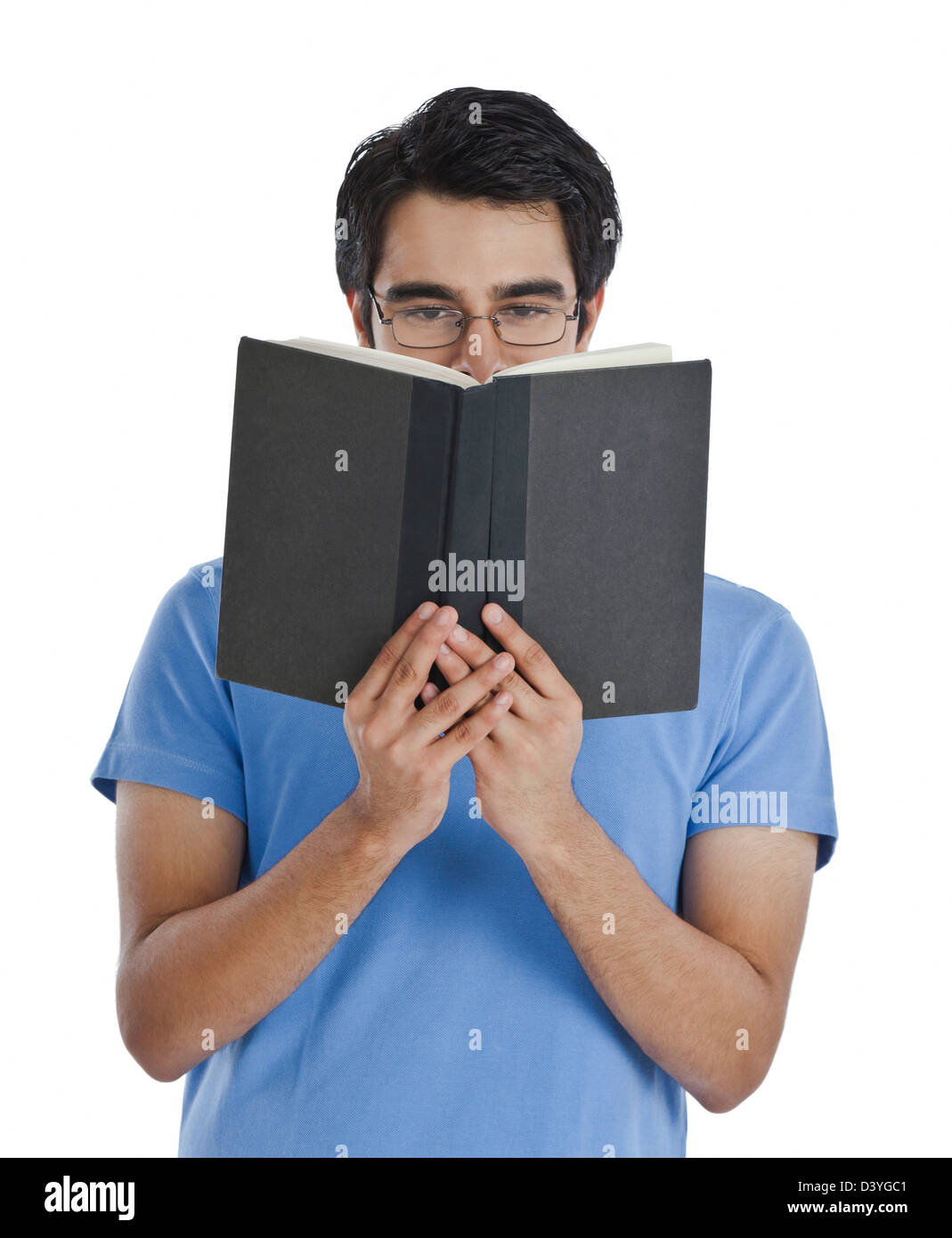 Man reading a book Stock Photo - Alamy