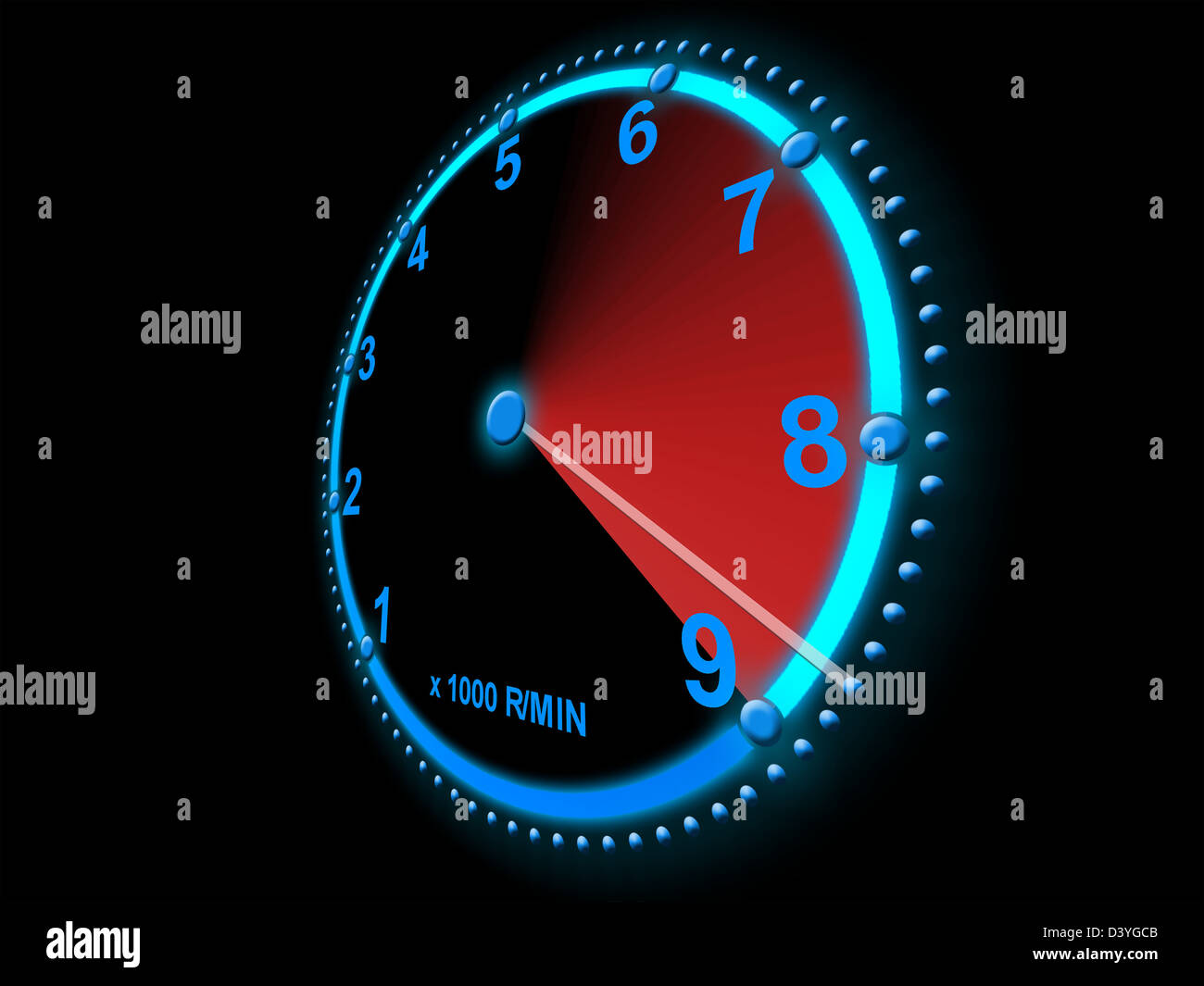 Speedometer scoring high speed Stock Photo - Alamy