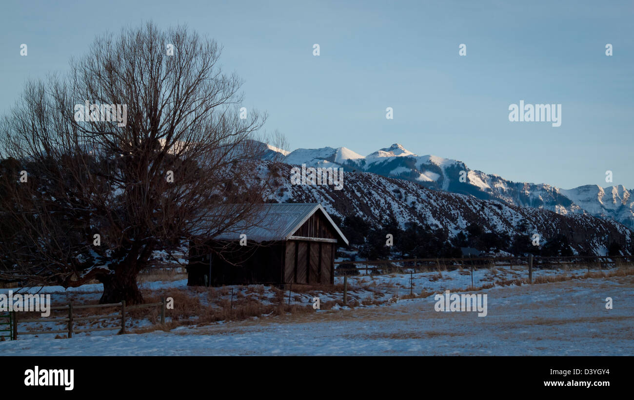 Spectacular Dallas Divide on a winter morning Stock Photo - Alamy