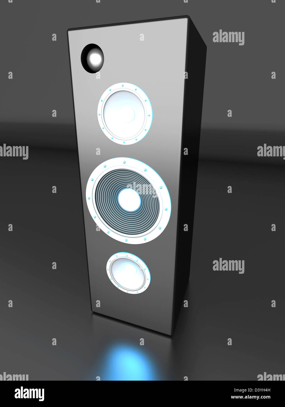 A Loudspeaker. 3D rendered Illustration Stock Photo - Alamy