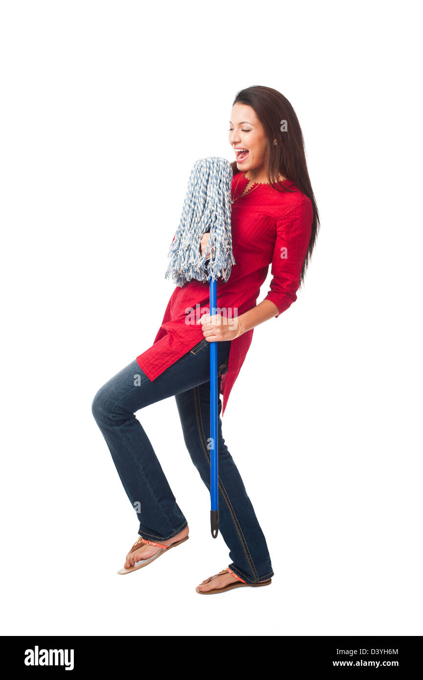 Happy asian woman home Cut Out Stock Images & Pictures - Alamy