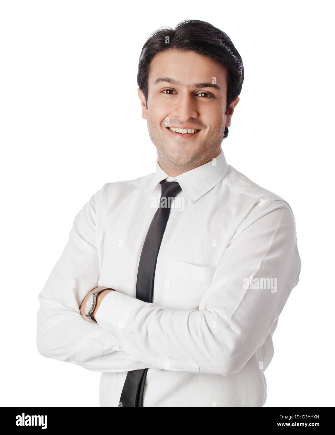 Portrait of a businessman smiling Stock Photo - Alamy