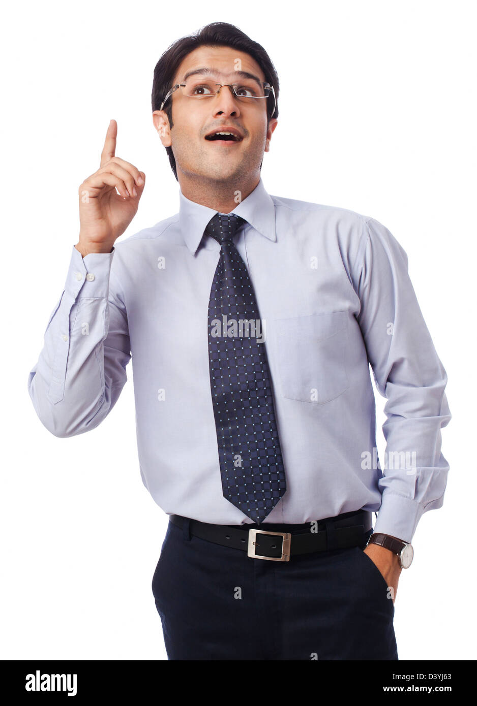 Content curious young businessman hi-res stock photography and images ...