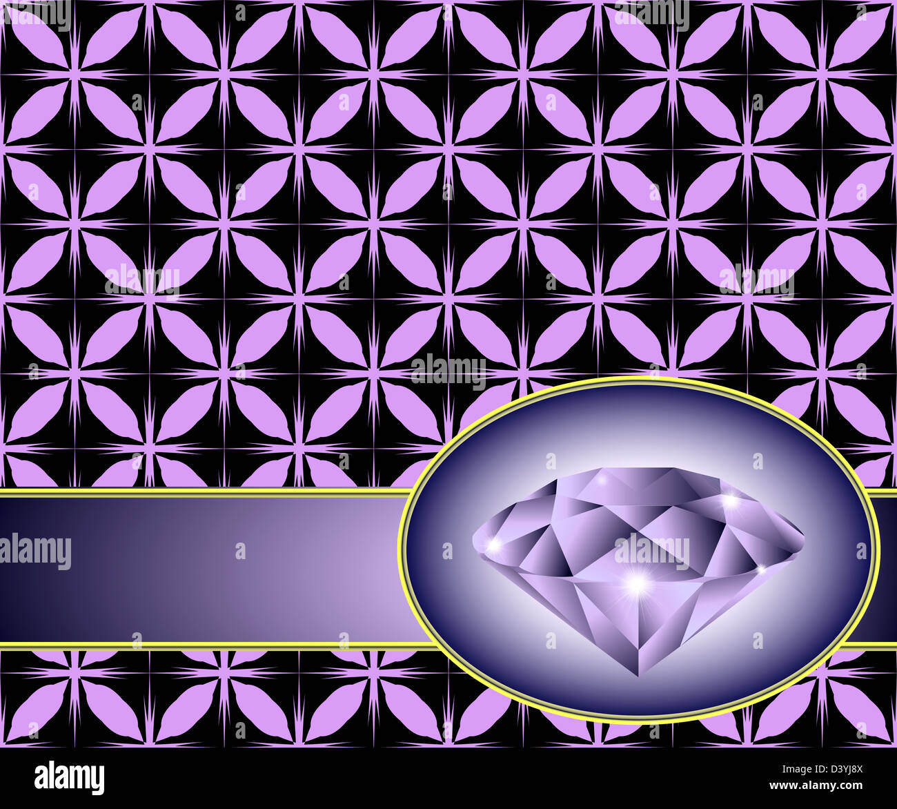 Seamless background with purple diamond Stock Photo - Alamy