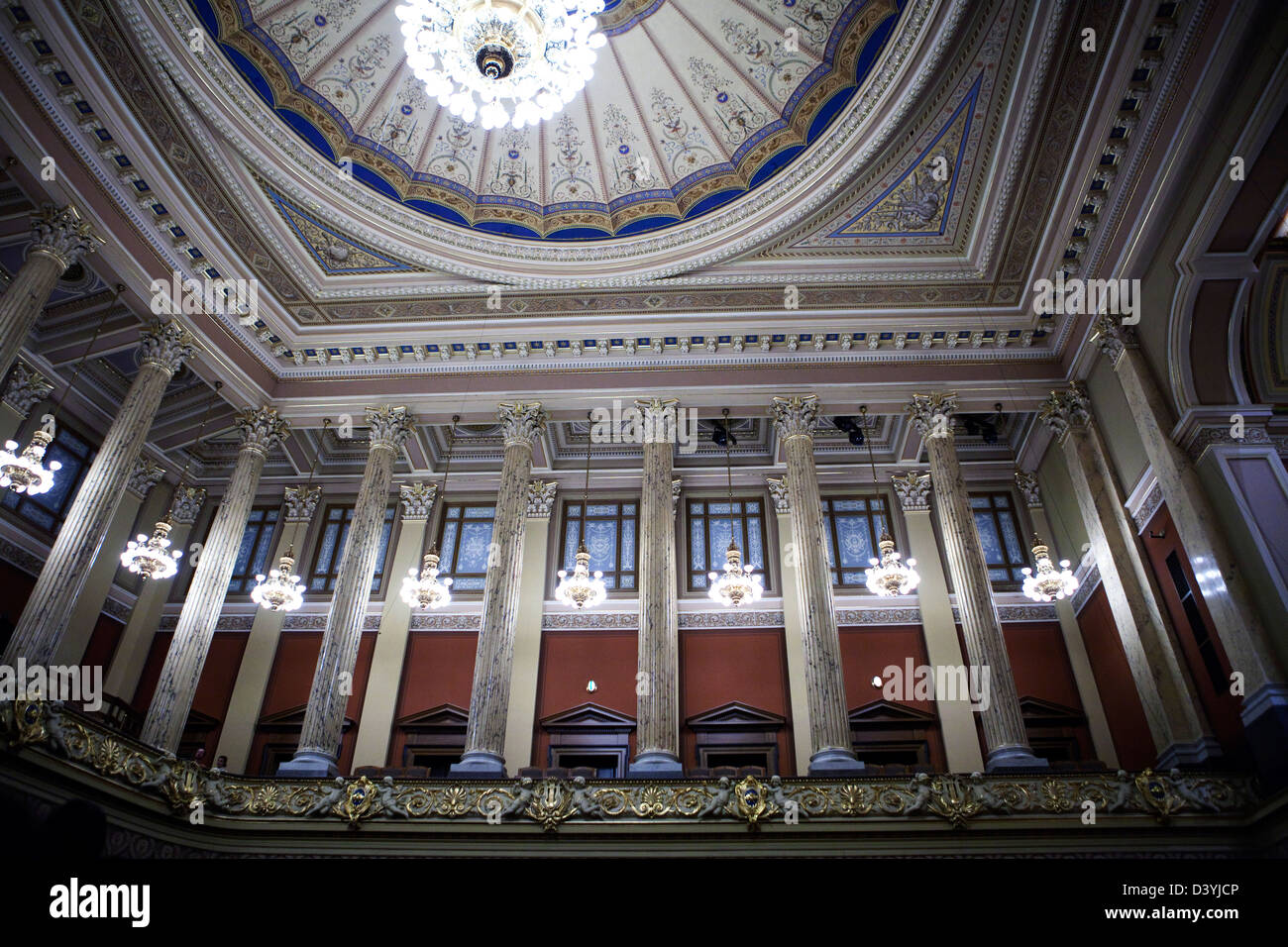Interior of the Dvorak concert Hall in Rudolfinum, Prague, Czech ...