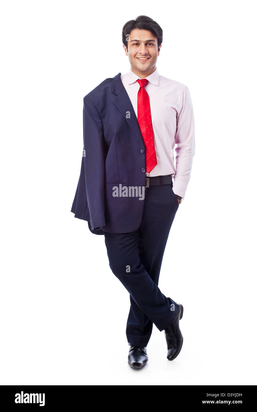 Portrait of a businessman smiling Stock Photo - Alamy