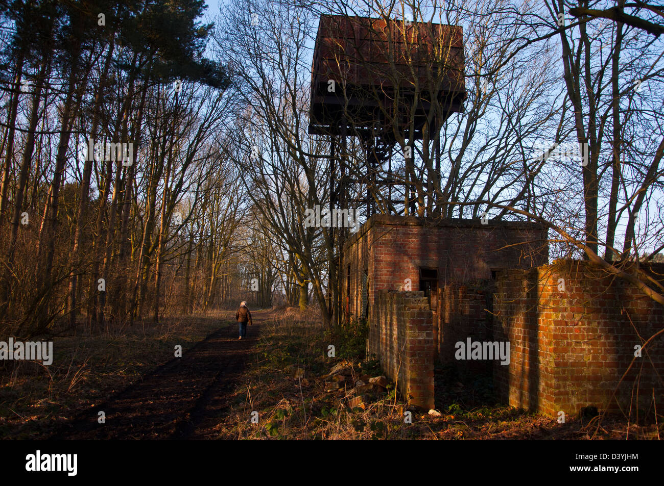Abandoned water tower Stock Photo - Alamy