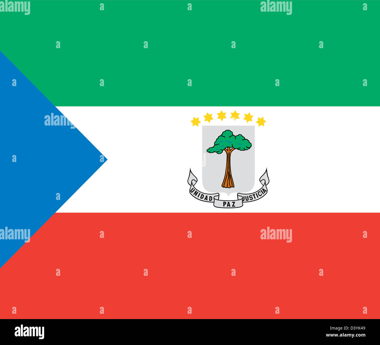 national flag of equatorial guinea country. world equatorial guinea ...