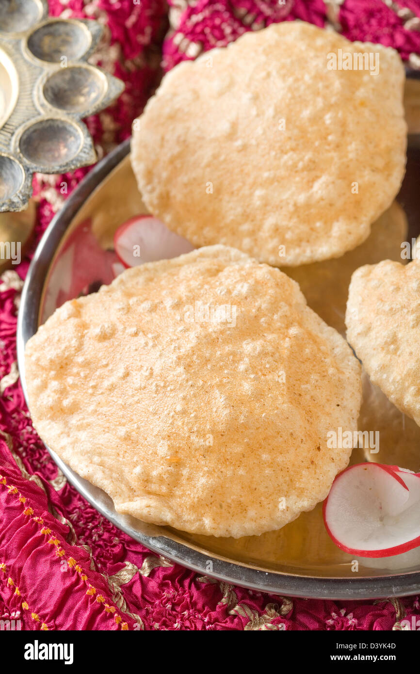 Indian Breakfast, Puri Stock Photo - Alamy