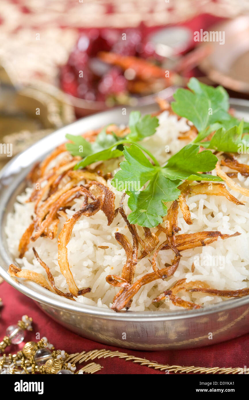 rice jeera, Indian food Stock Photo - Alamy