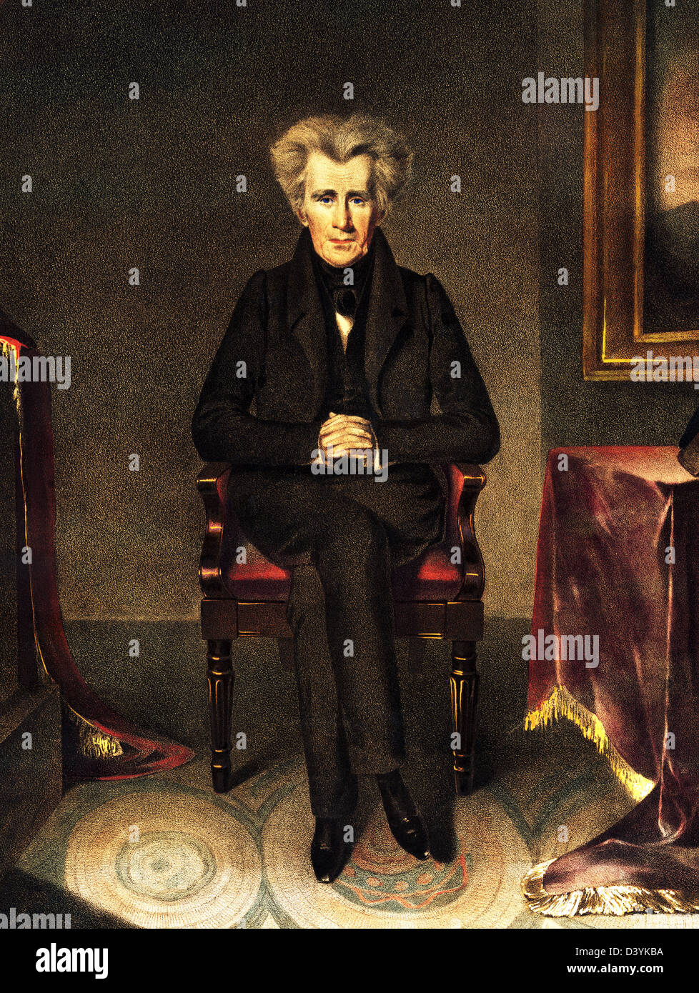 Vintage portrait of Andrew Jackson (1767 - 1845) - the seventh US ...