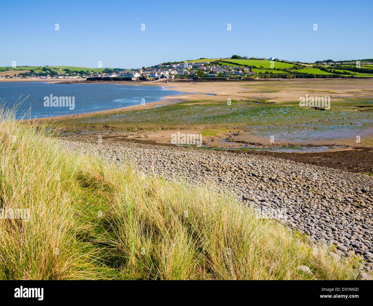Appledore viewed from Northam Burrows Country Park across the Skern ...