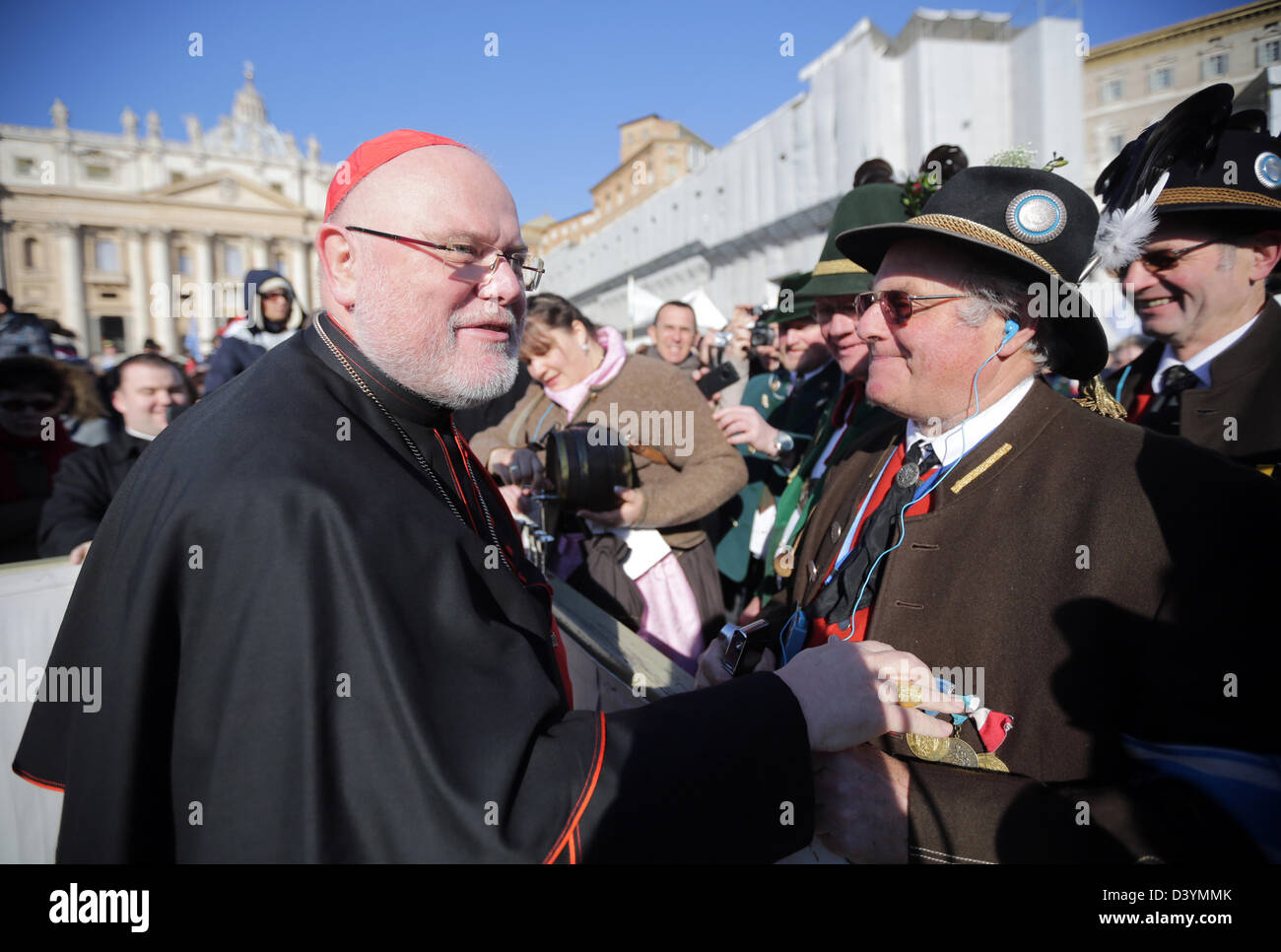 Rome, Italy. 27th February 2013. Archbishop of Munich and Freising ...