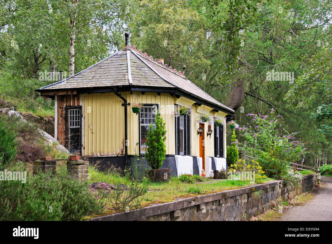 Cambus O'May railway station. Royal Deeside, Aberdeenshire, Scotland ...