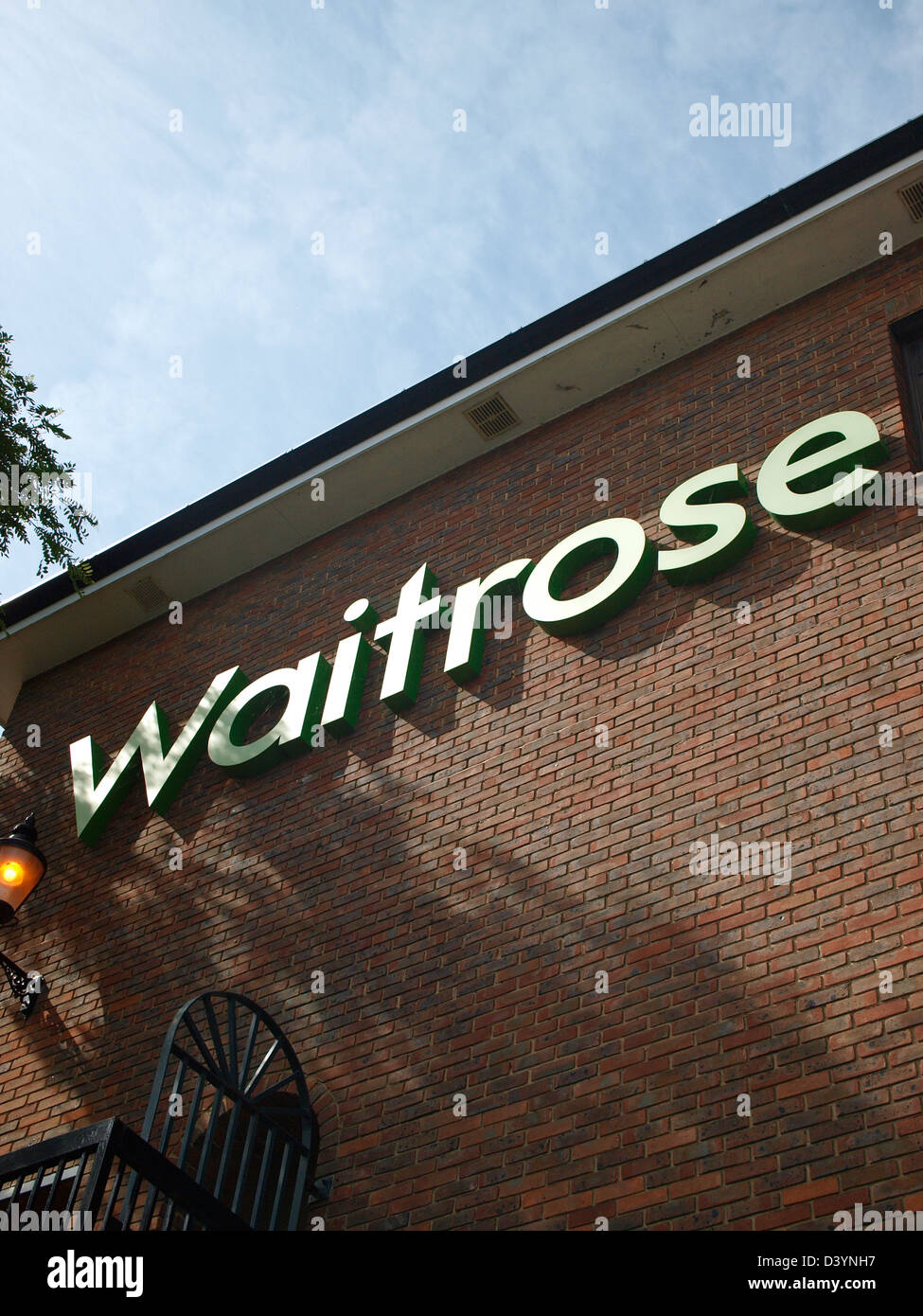 Waitrose Supermarket sign Stock Photo - Alamy