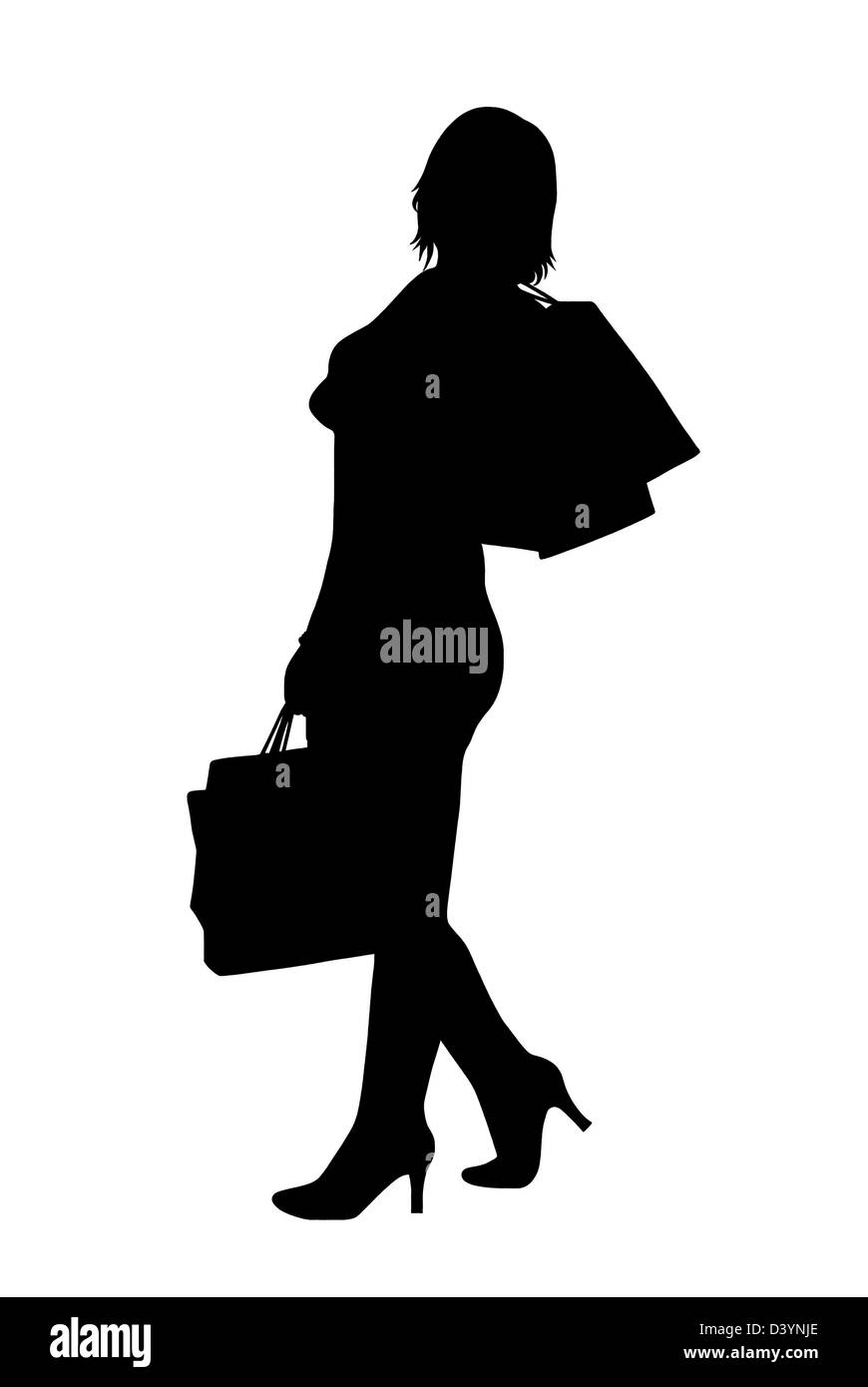 Business woman silhouette hi-res stock photography and images - Alamy