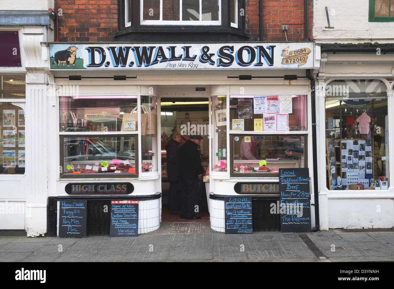Independent butchers shop window in hi-res stock photography and images ...