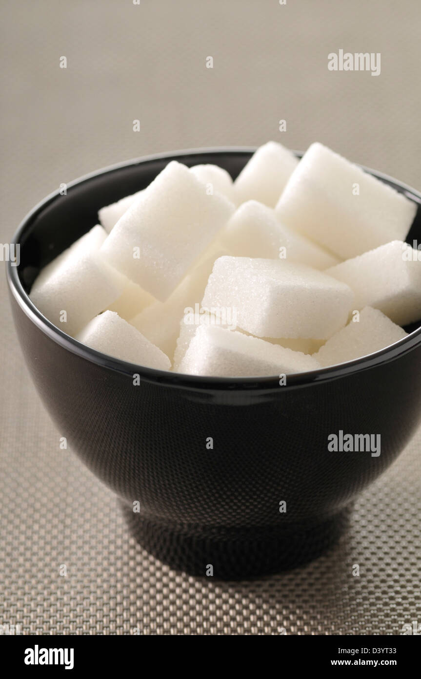 Bowl of Sugar Cubes Stock Photo - Alamy