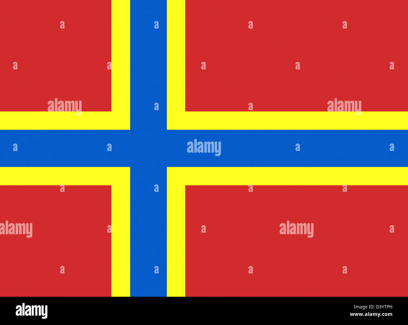 Flag of Orkney Stock Photo - Alamy