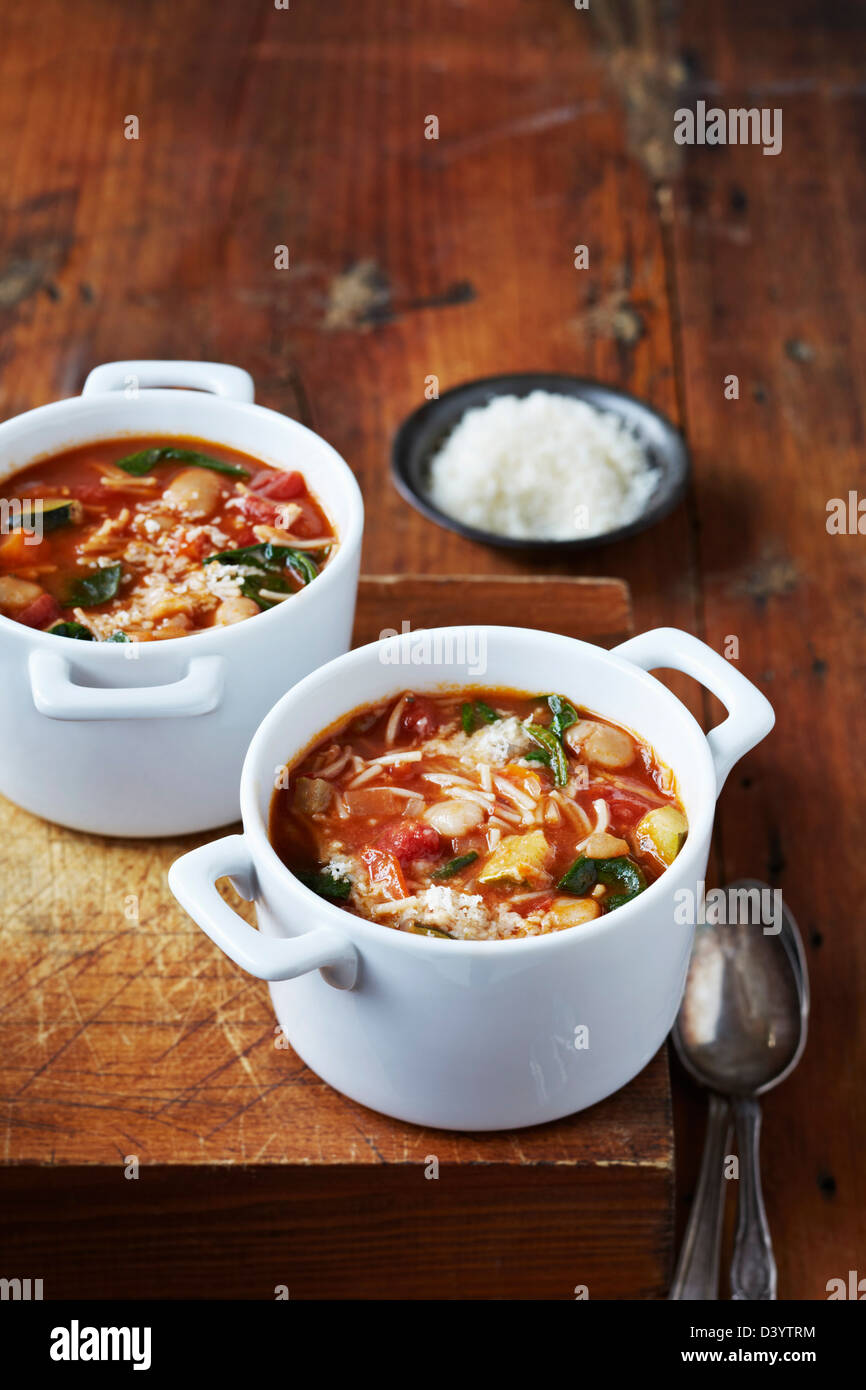 Minestrone soup hi-res stock photography and images - Alamy