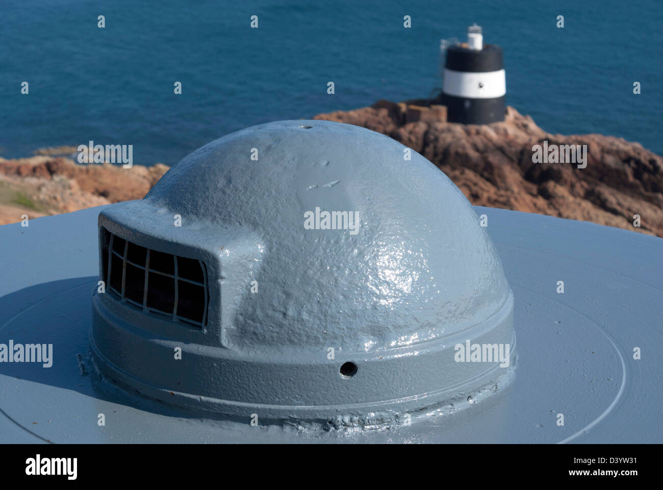Top of old WW2 German bunker at Noirmont Headland, Jersey, with ...
