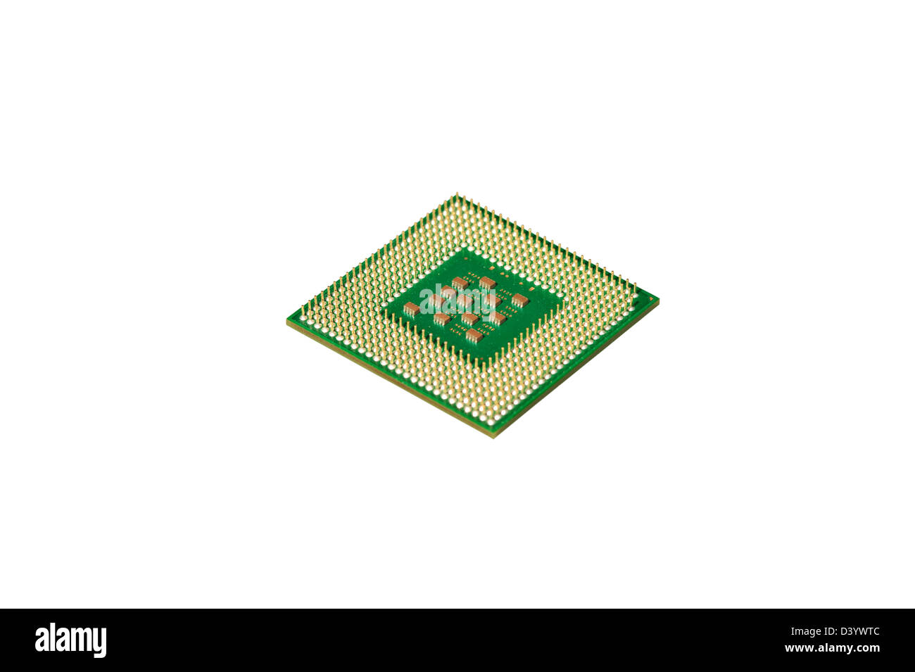 Central processor for the computer on a white background Stock Photo ...