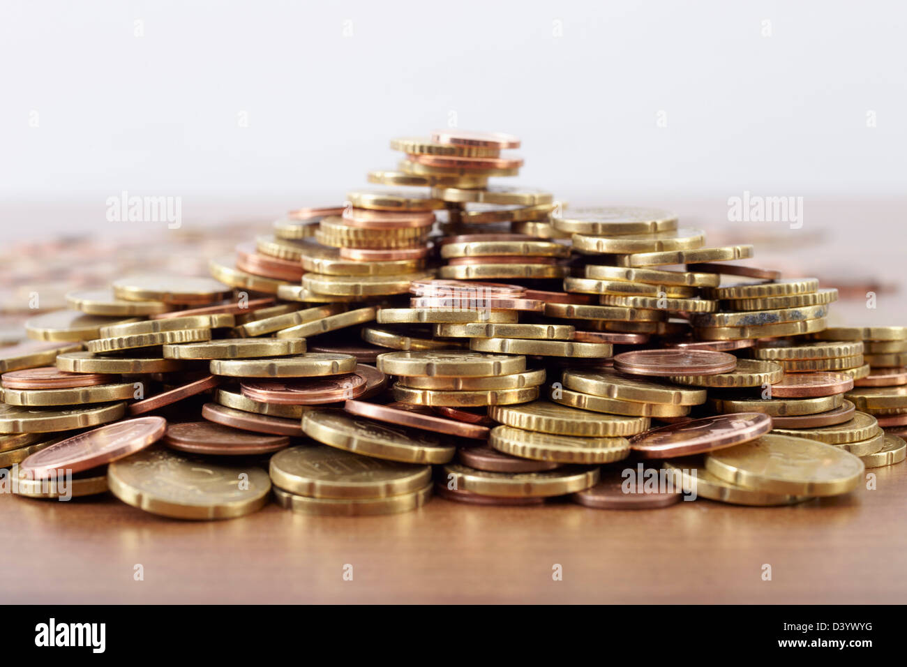 Business people and macro stack of euro coins hi-res stock photography ...