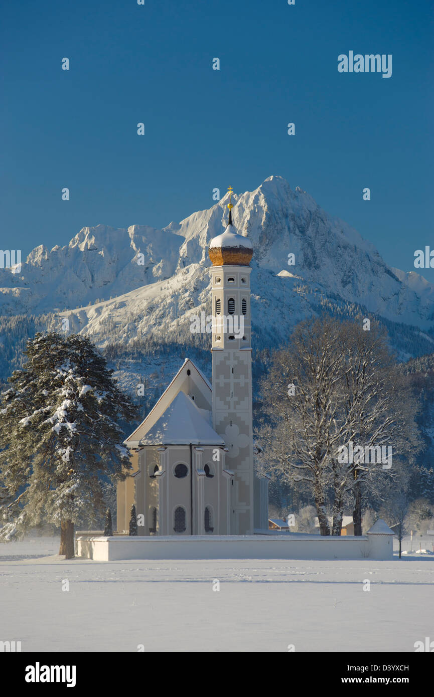Bavaria snow church hi-res stock photography and images - Alamy