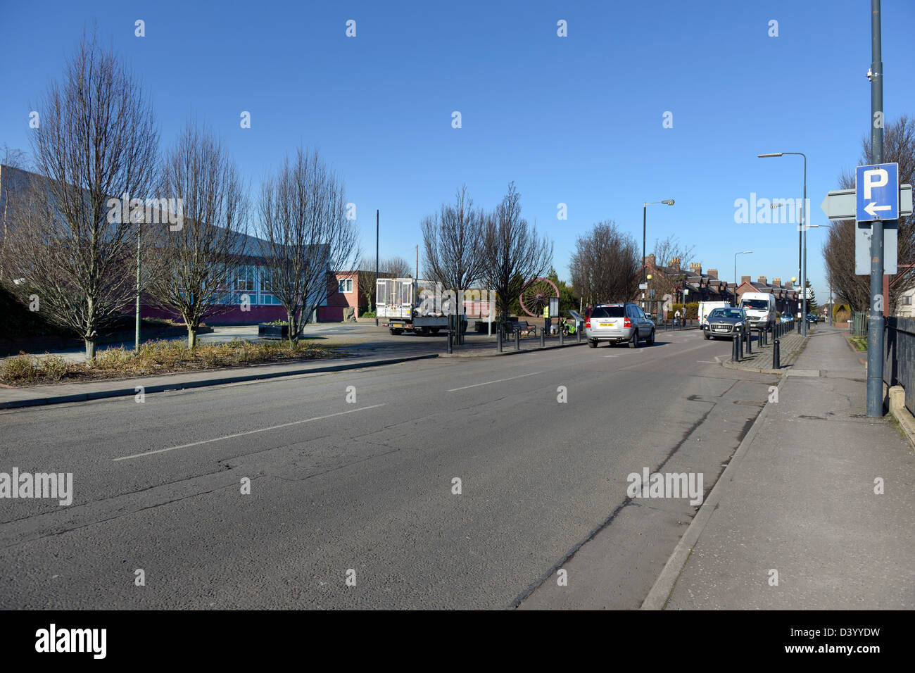 Main Street, Newtongrange, Dalkeith, Midlothian Stock Photo - Alamy