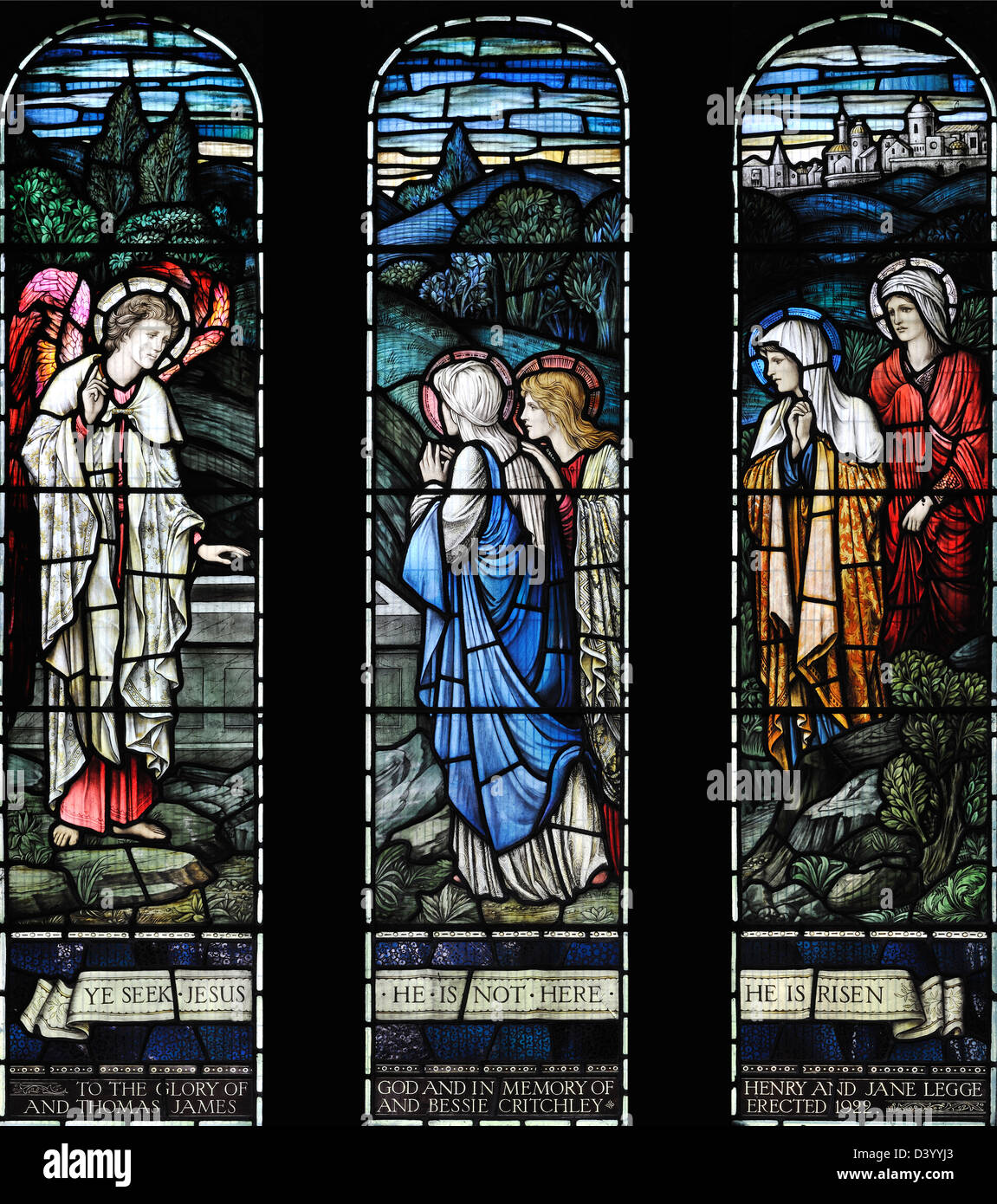 The dramatic Easter Window in All Saints' Parish Church, Ilkley ...