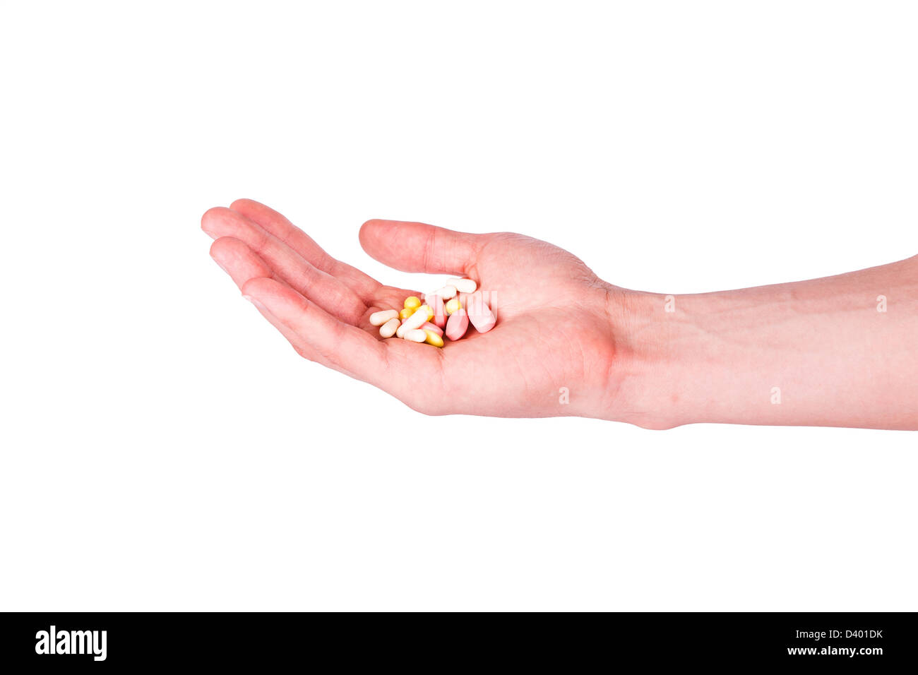 Doctor hand holding pill container hi-res stock photography and images ...