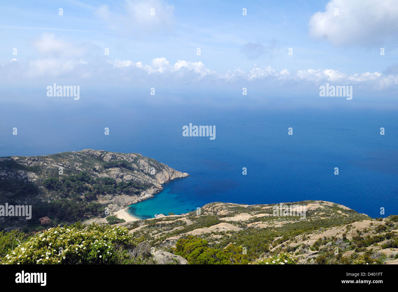 Italy Tuscany Montecristo island Cala Maestra panorama Tuscan ...