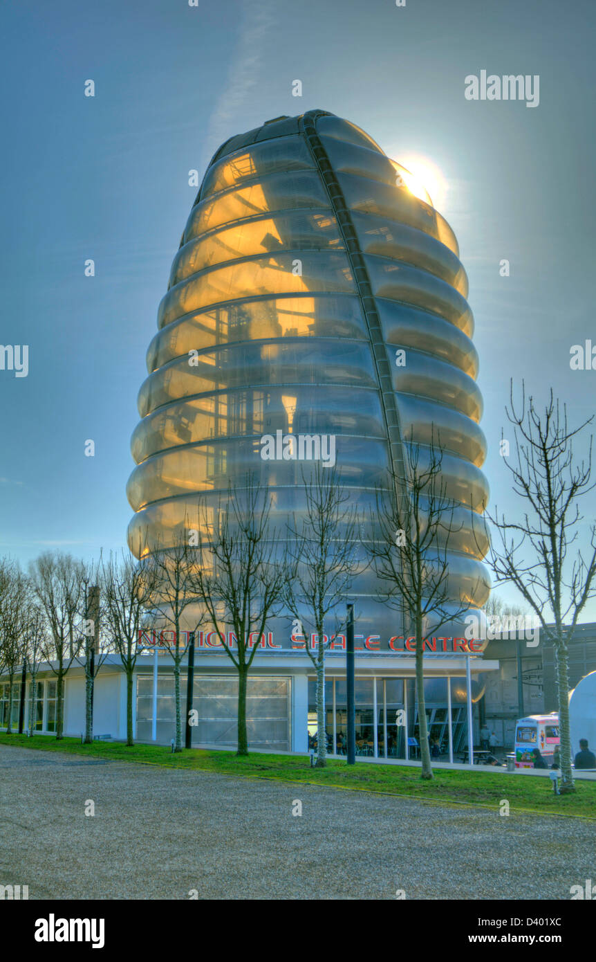 HDR of the entrance to the National Space Centre, Leicester, England ...