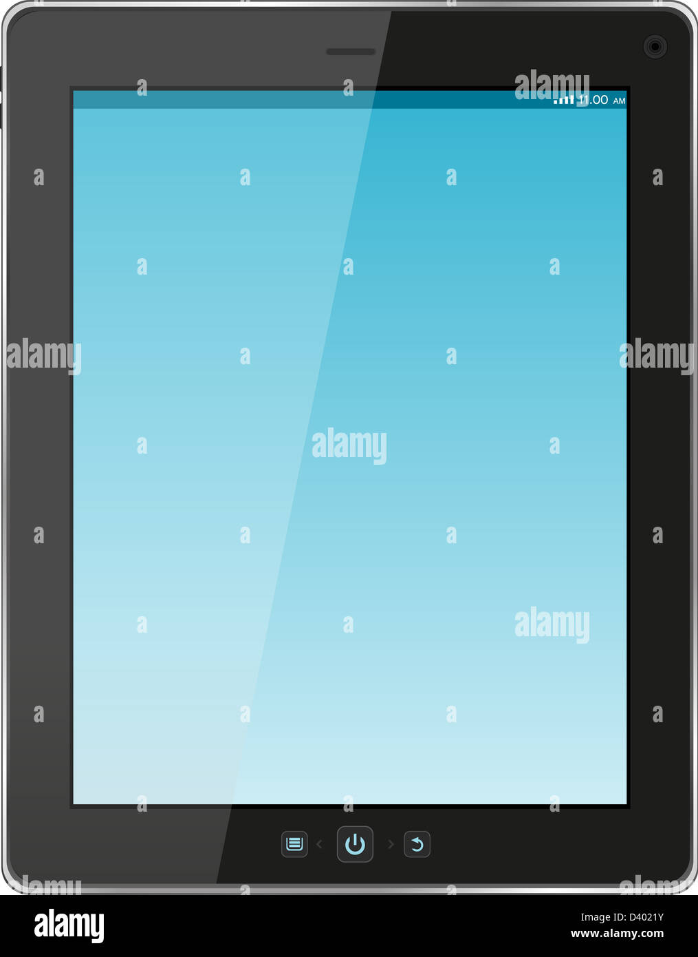 Digital tablet pc with blue screen Stock Photo - Alamy