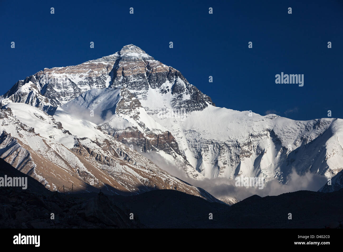 Mount Everest on a Clear Day Stock Photo - Alamy