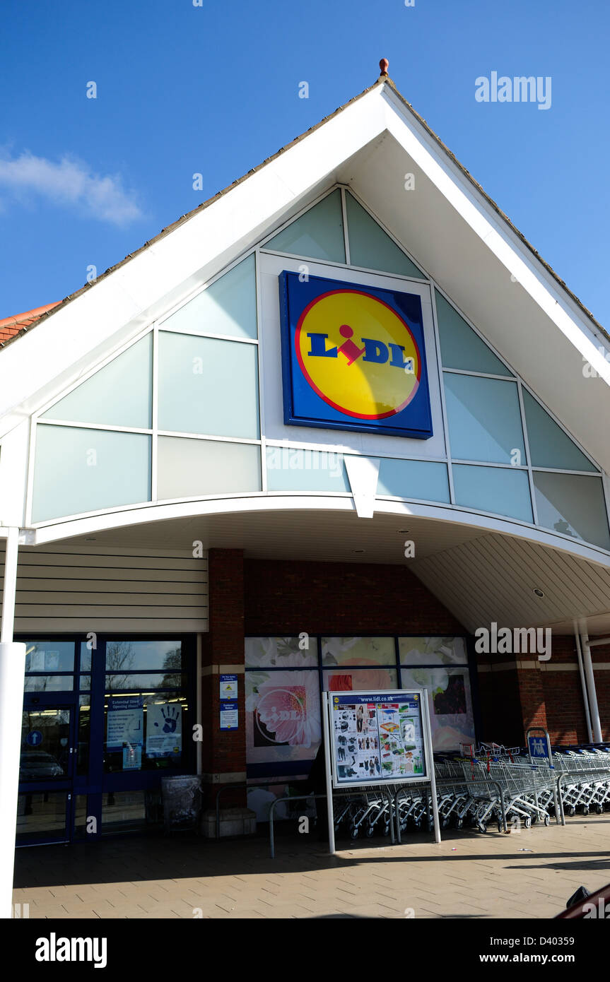 Lidl Supermarket,Lincoln England Stock Photo - Alamy