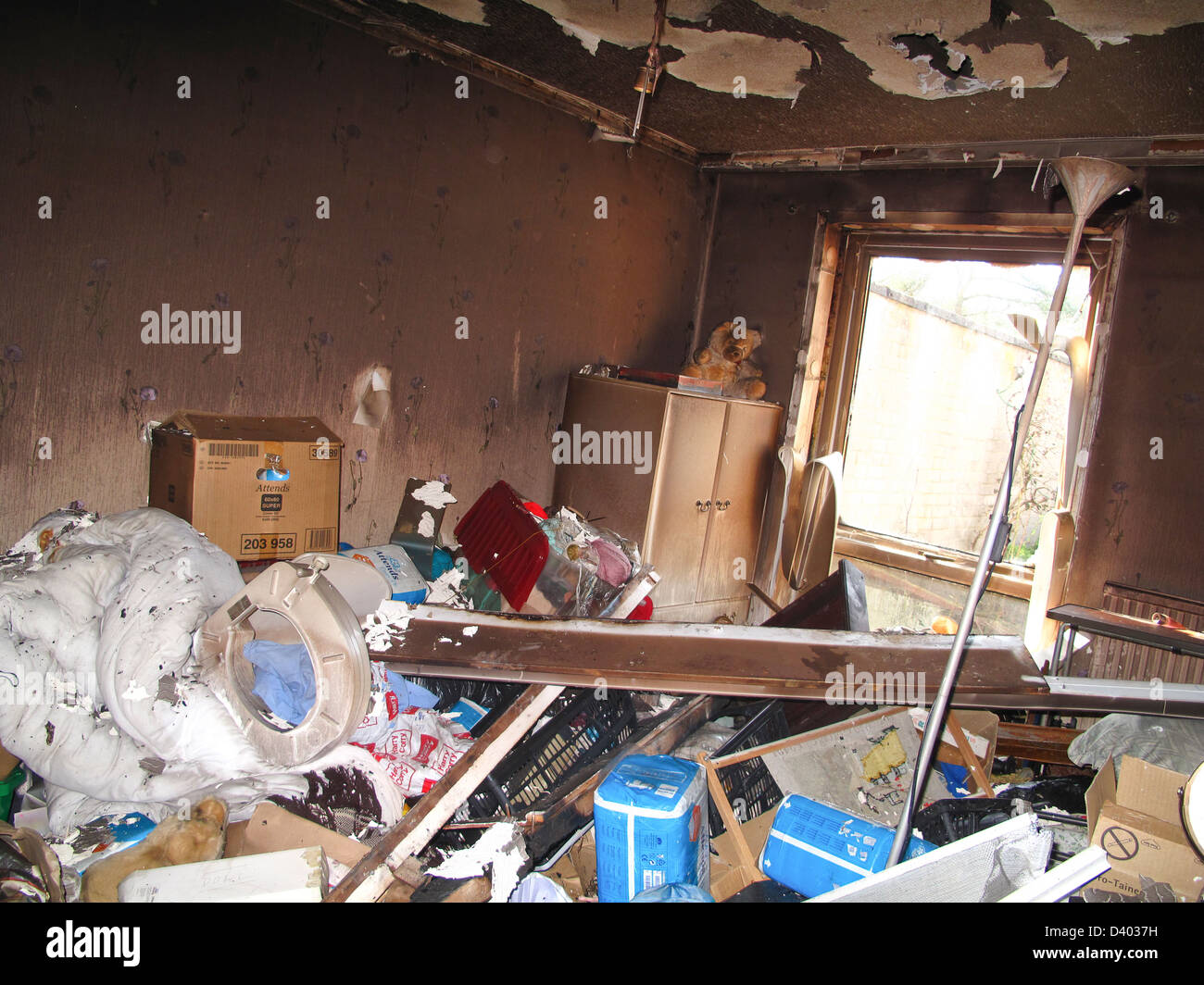 Smoke damage house interior hi-res stock photography and images - Alamy