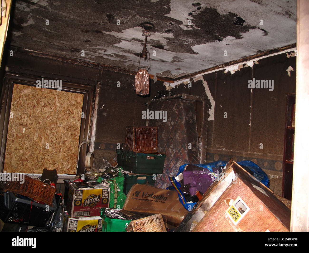 Smoke damage house interior hi-res stock photography and images - Alamy