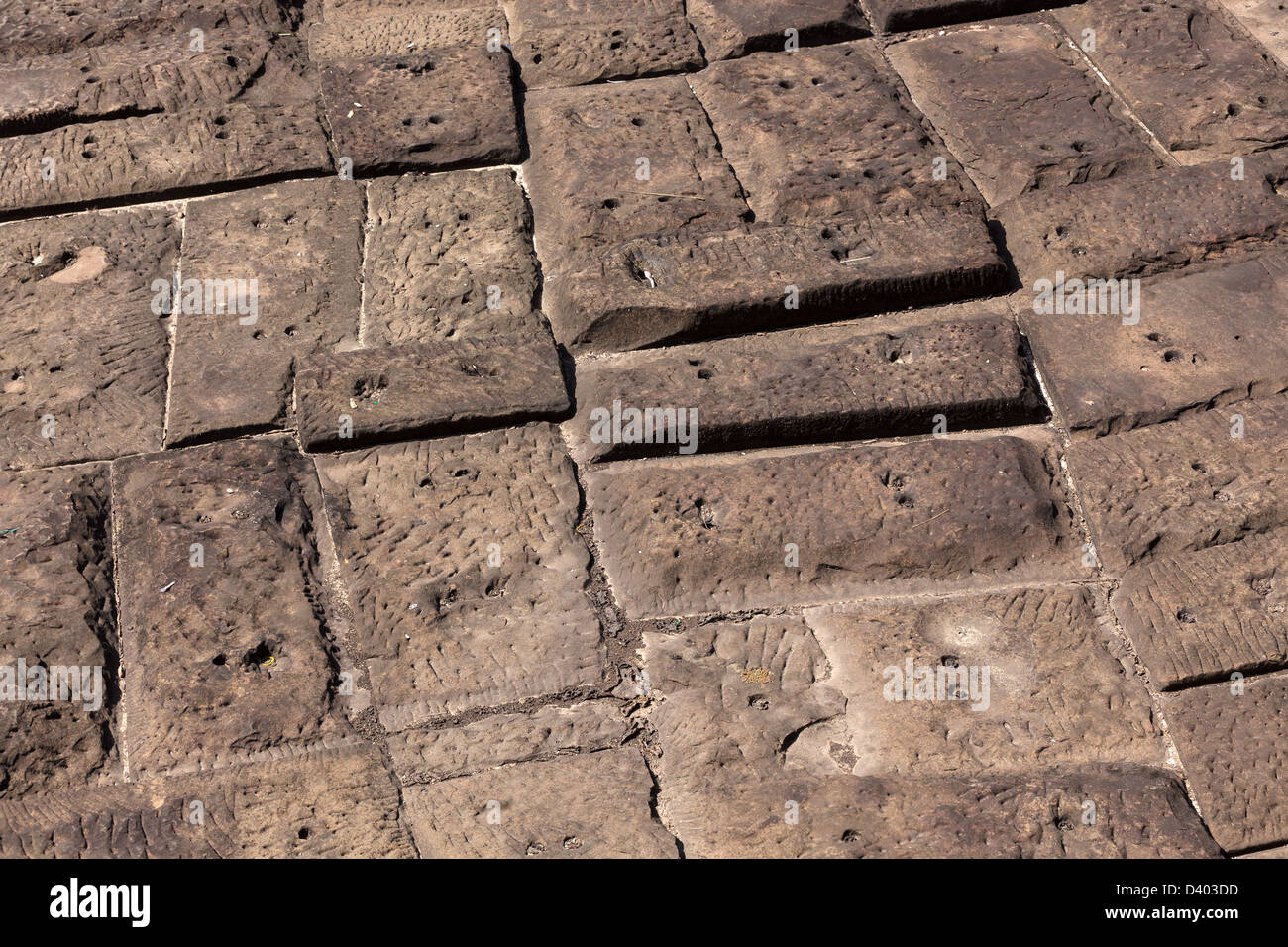 Antic stone floor in Angkor wat temple, cambodia Stock Photo - Alamy